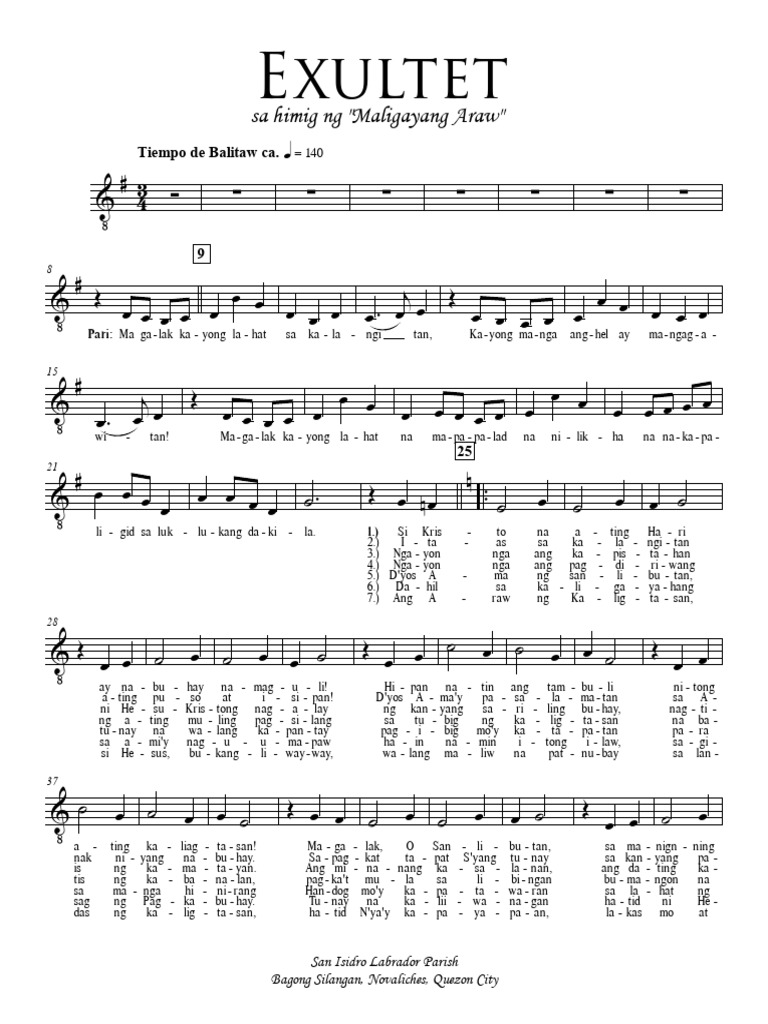 Exultet Rondalla Part 1 | PDF