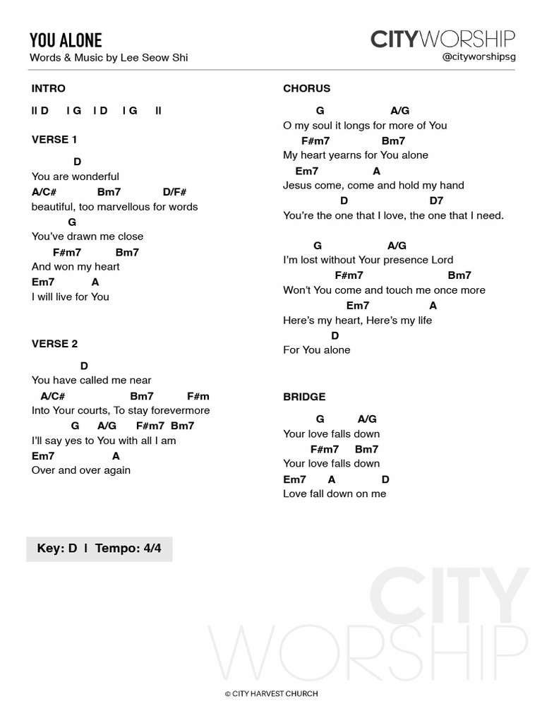 You Alone (Chords) | PDF