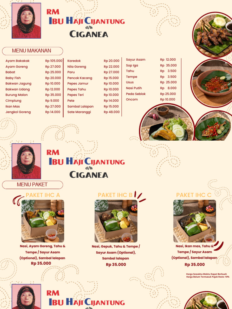 Final Menu Ihc Jababeka PDF | PDF