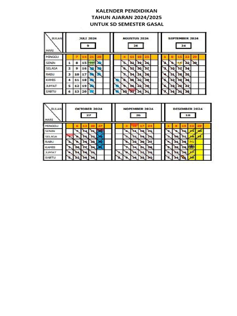 Kaldik 2024-2025 | PDF