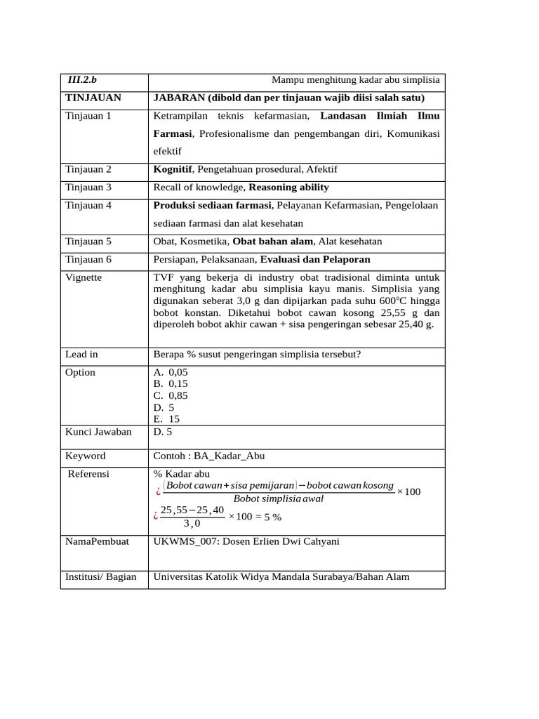 5 - Bahan Alam - D3Farmasi2025 - UKWMS | PDF