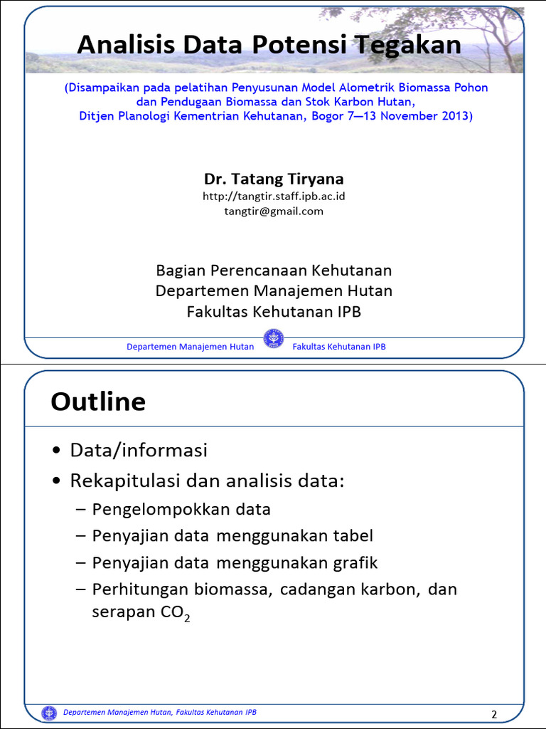 04 Analisis Data Potensi Tegakan 2p | PDF