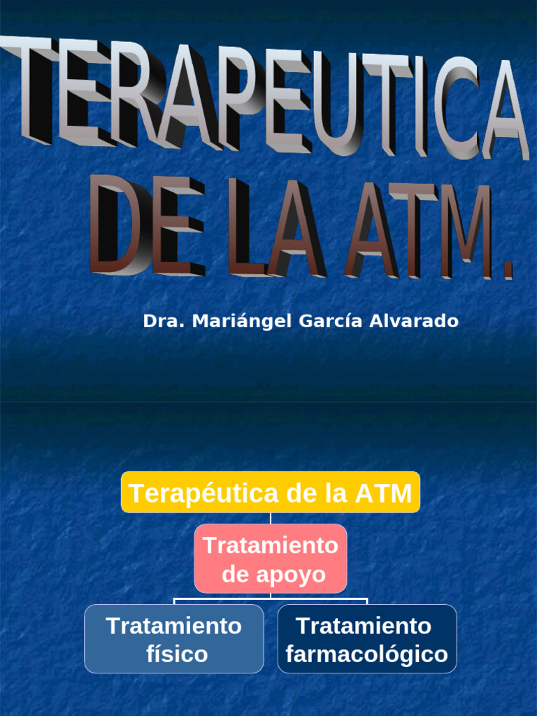 Terapeutica de La ATM | PDF | Masaje | Ortodoncia