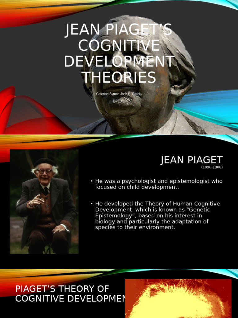 JEAN PIAGET'S COGNITIVE DEVELOPMENT - Ceferino Garcia | PDF | Schema ...