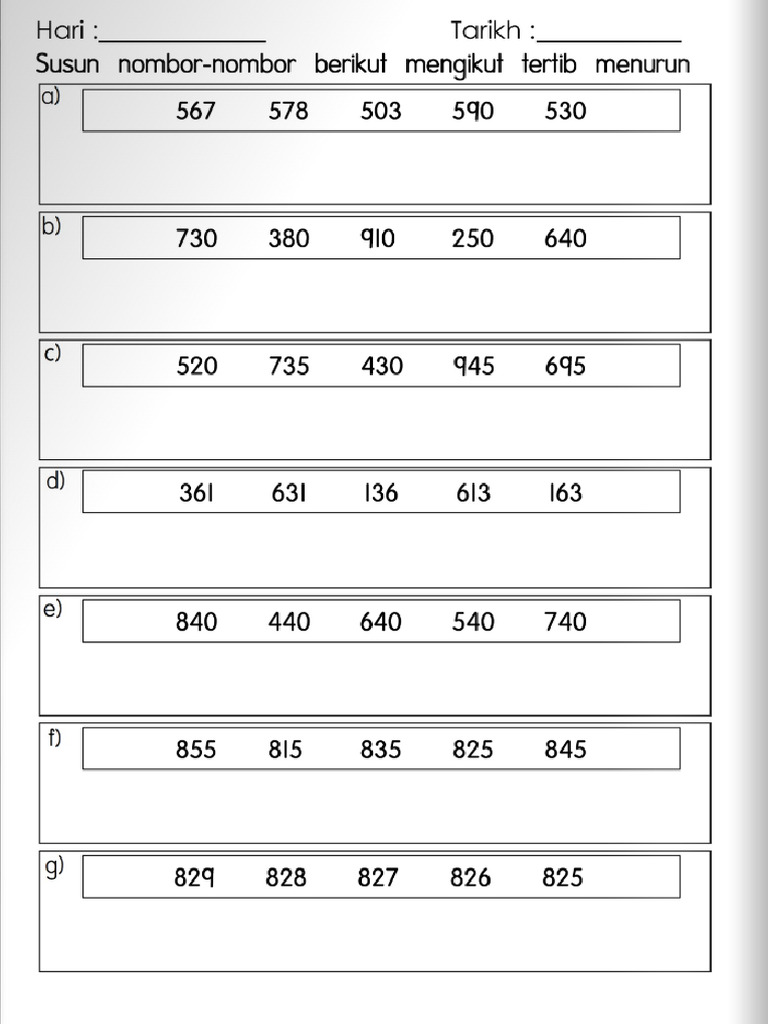 Matematik Tahun 2 | PDF
