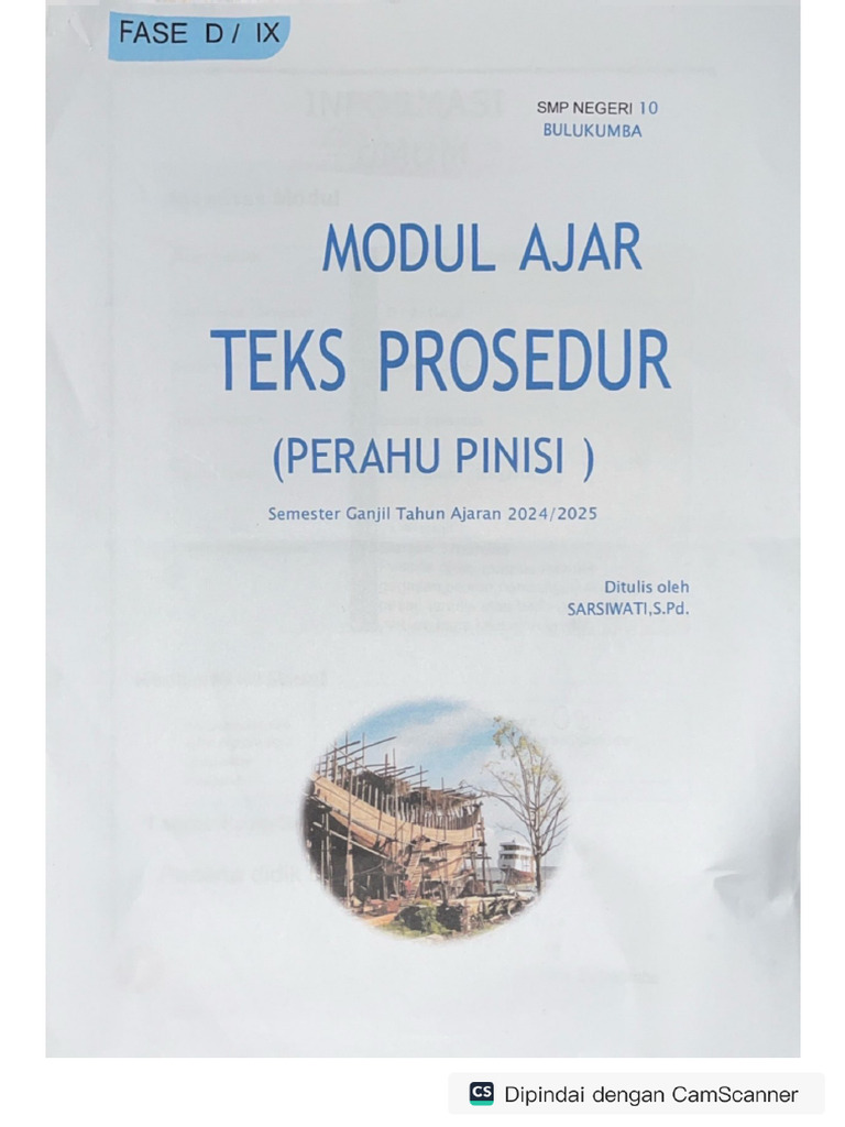MODUL AJAR TEKS PROSEDUR | PDF