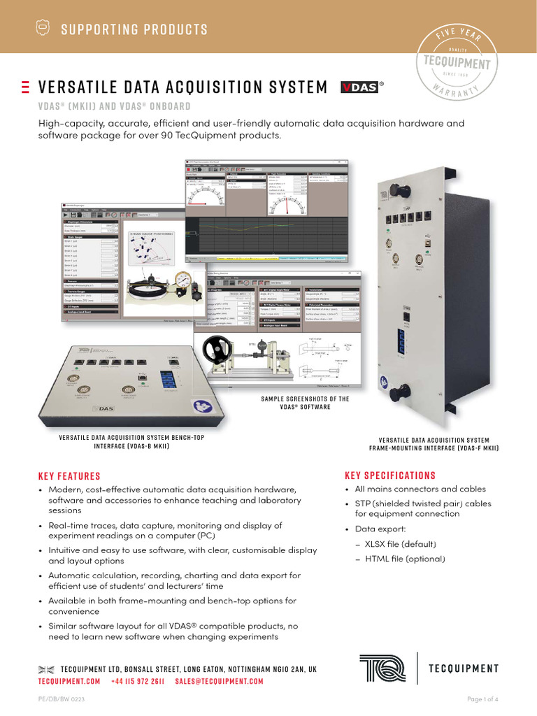 VDAS-mkII-Datasheet | PDF | Computer Hardware | Computing