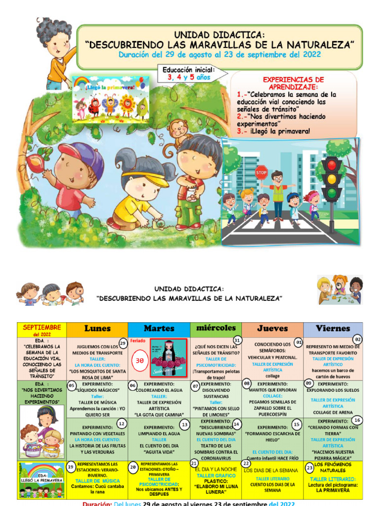 Unidad Didáctica: Maravillas Naturales | PDF | Enseñando | Aprendizaje