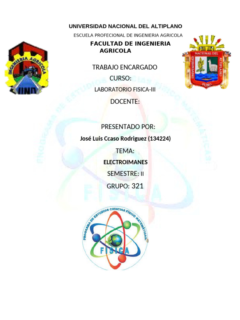 Funcionamiento y Análisis de Electroimanes | PDF | Imán | Campo magnético