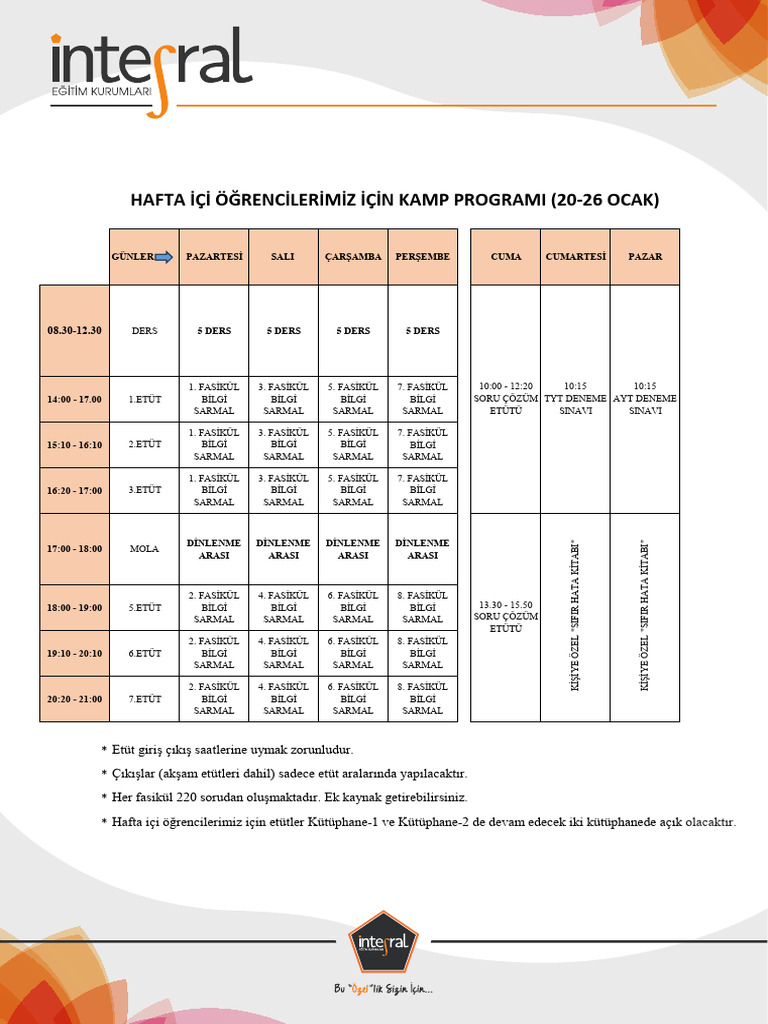 MEZUN KAMP PROGRAMI | PDF