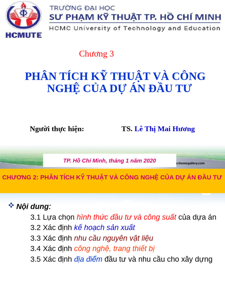 Chuong 3 Phan Tich Kỹ Thuạt Và Công Nghệ | PDF