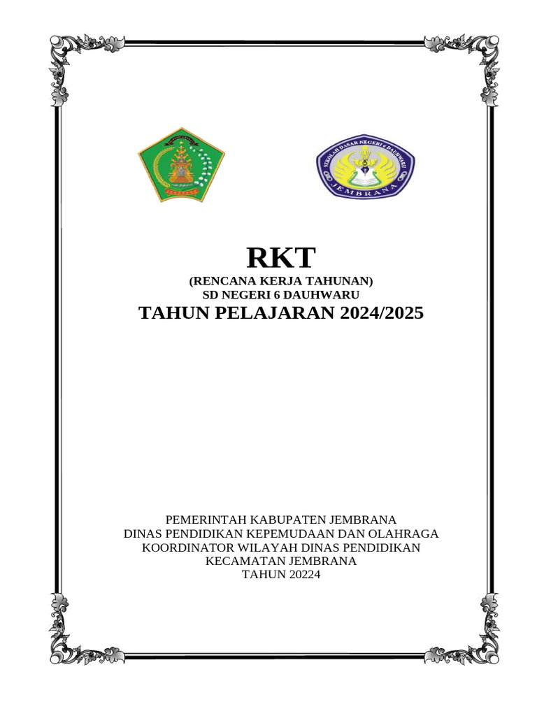 RKT SD Negeri 6 Dauhwaru 2024/2025 | PDF