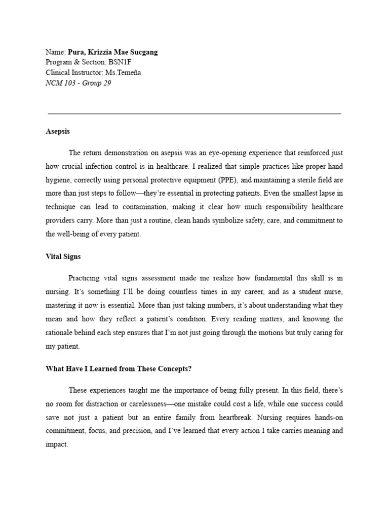 Assignment - LFD - Reflection - Pura | PDF