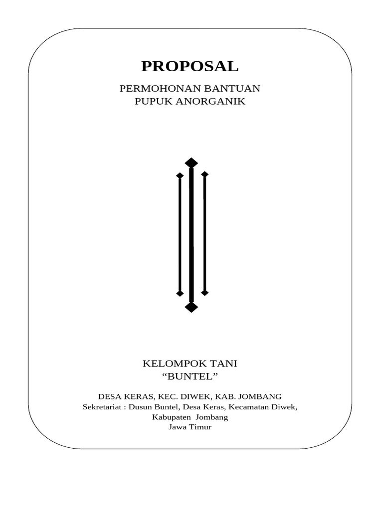 Contoh Proposal Appo - Kelompok Tani | PDF