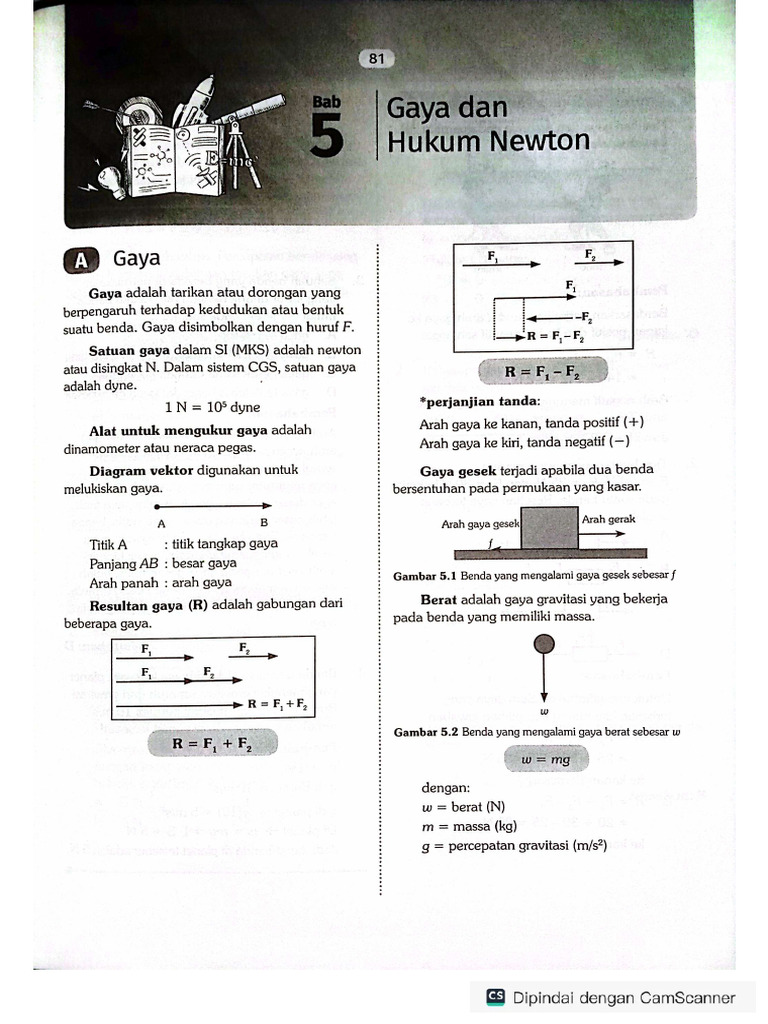 Gaya Dan Hukum Newton | PDF
