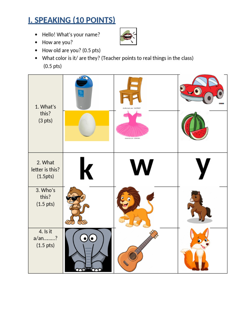 Final Test-For-First-Friends-1 | PDF