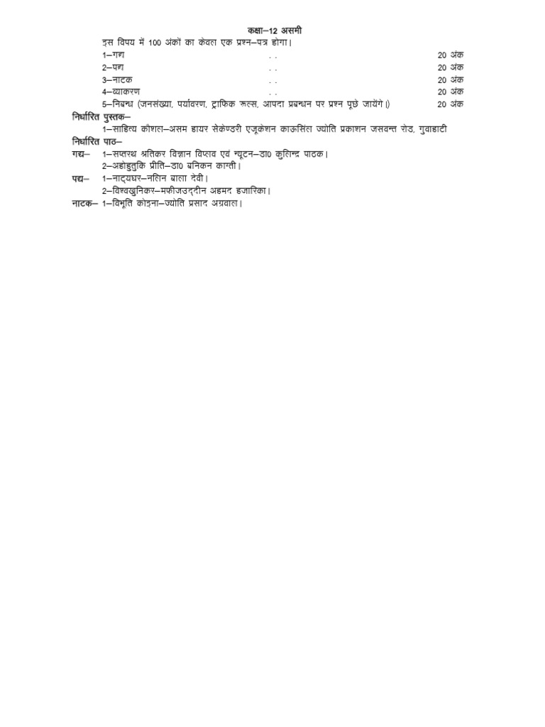 109 Class 12th Assamese | PDF