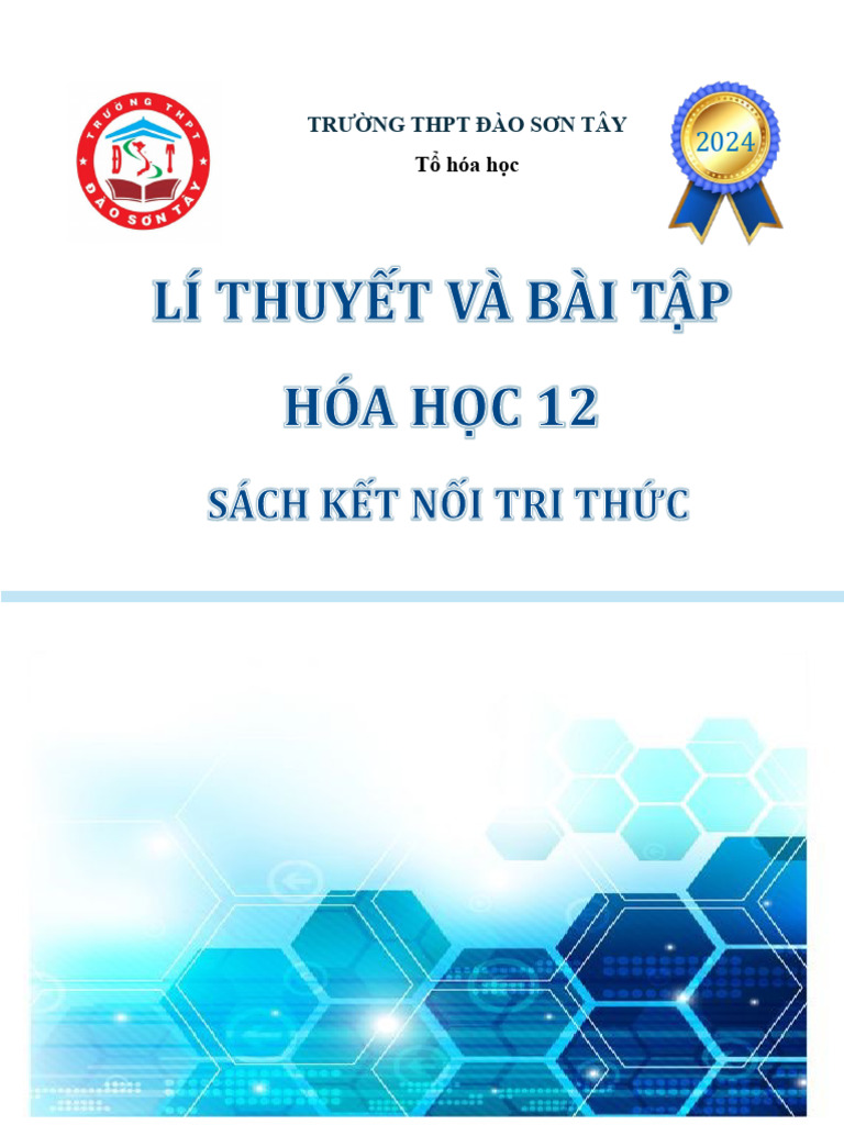 Ly Thuyet Bai Tap Hoa Hoc 12 hk1 - 219202410 Trang 1 | PDF