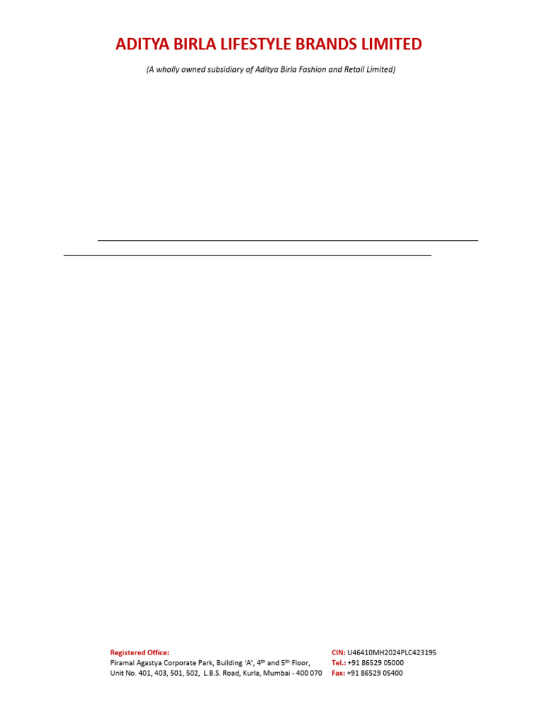 ABLBL Intimation Submission Jharkhand - Compressed | PDF | Business ...