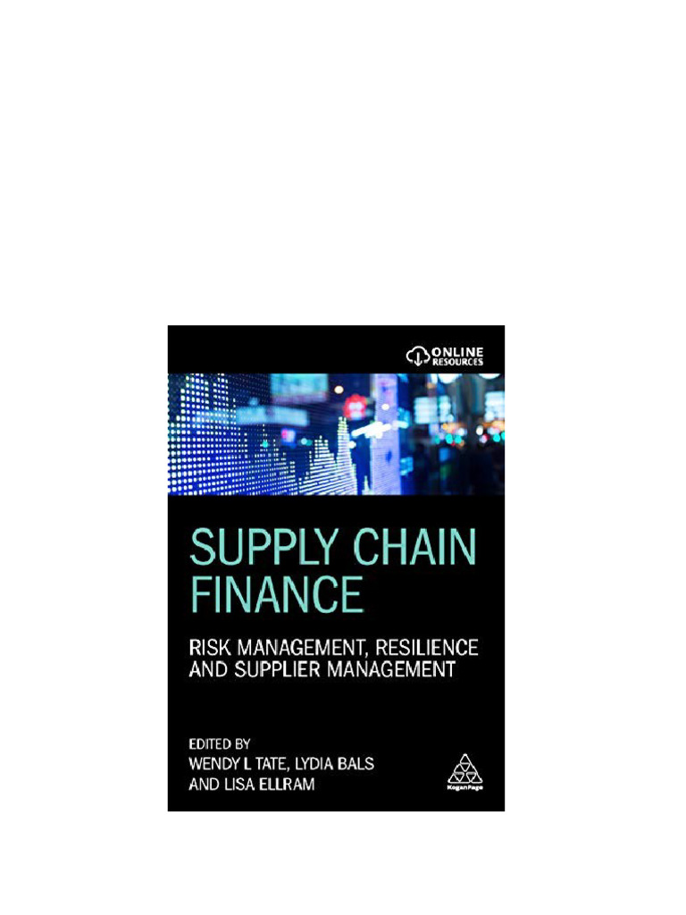 (Ebook PDF) Supply Chain Finance: Risk Management, Resilience and ...