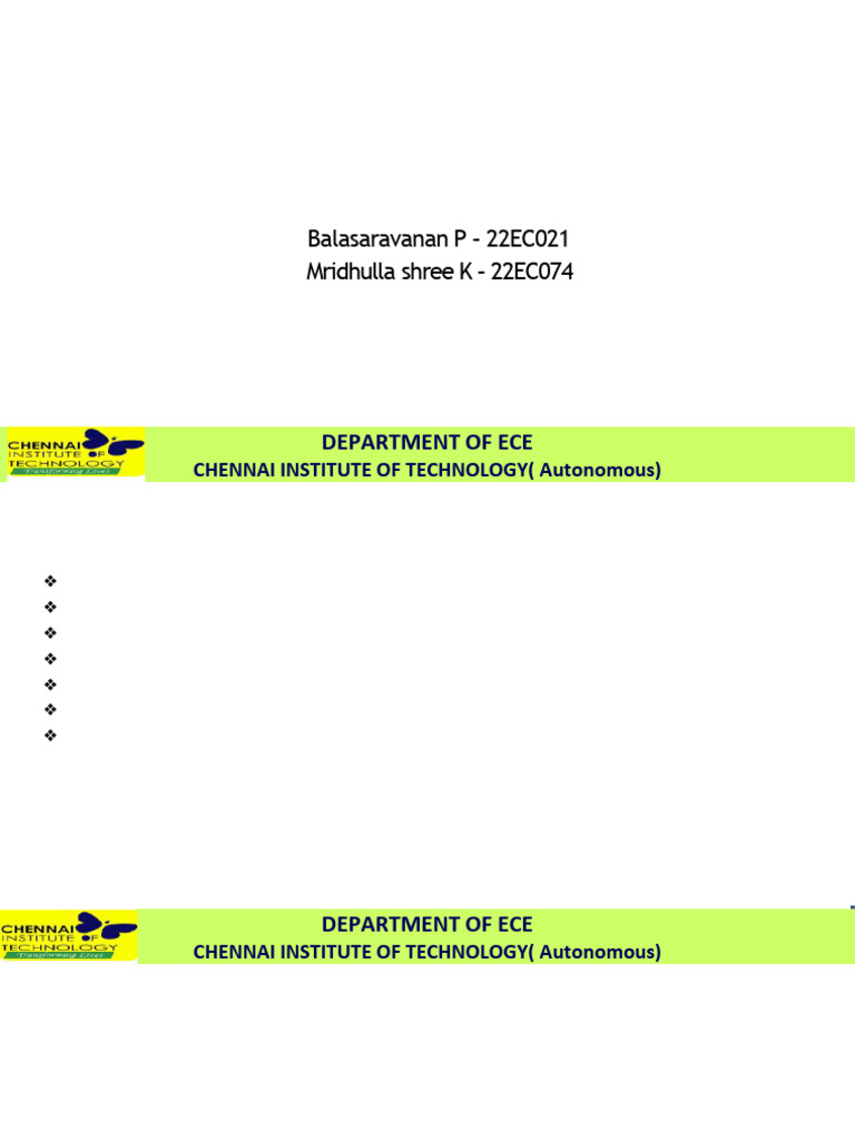 Sample PPT - Core Course Project | PDF | Electronic Engineering | Codec