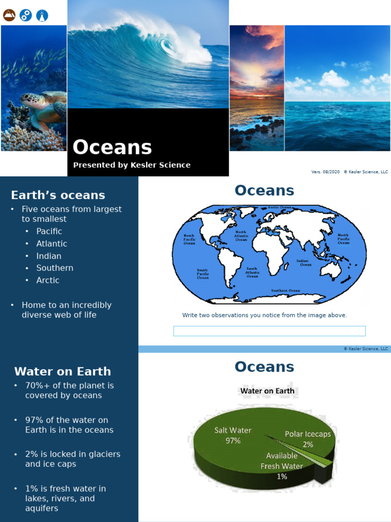 Kesler Interactive PPT Earth's Oceans and the Ocean Floor | PDF ...