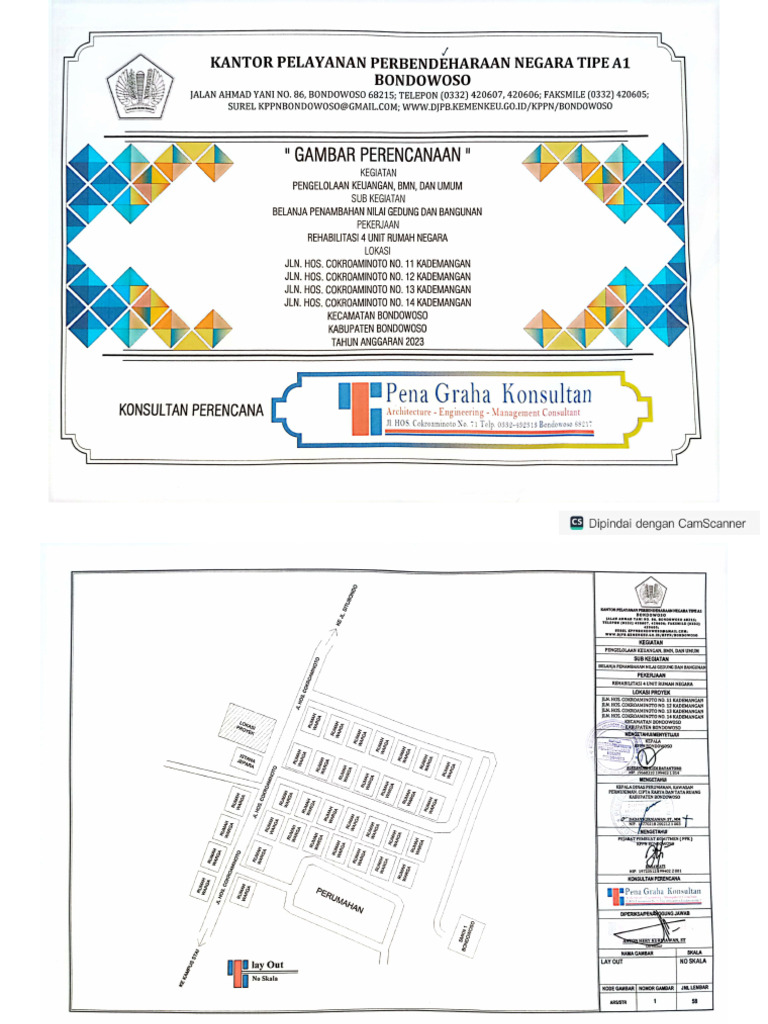 Gambar Kerja Rumah Dinas KPPN TTD | PDF