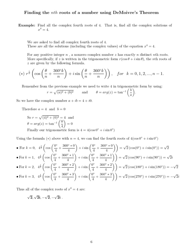 Math Resources Trigonometric Formulas-6-8 | PDF | Square Root | Trigonometric Functions