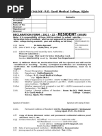 NMC Revised Declaration Form (Faculty & Residents) | PDF | Doctor Of ...