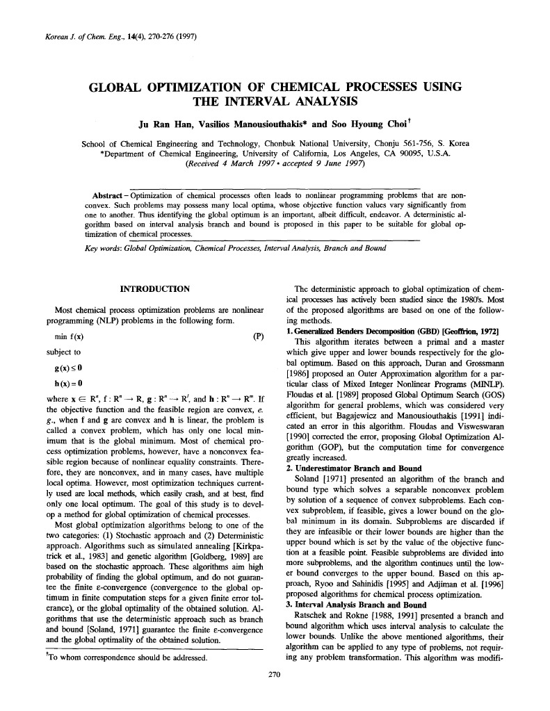 Interval Analysis Pdf Mathematical Optimization Algorithms