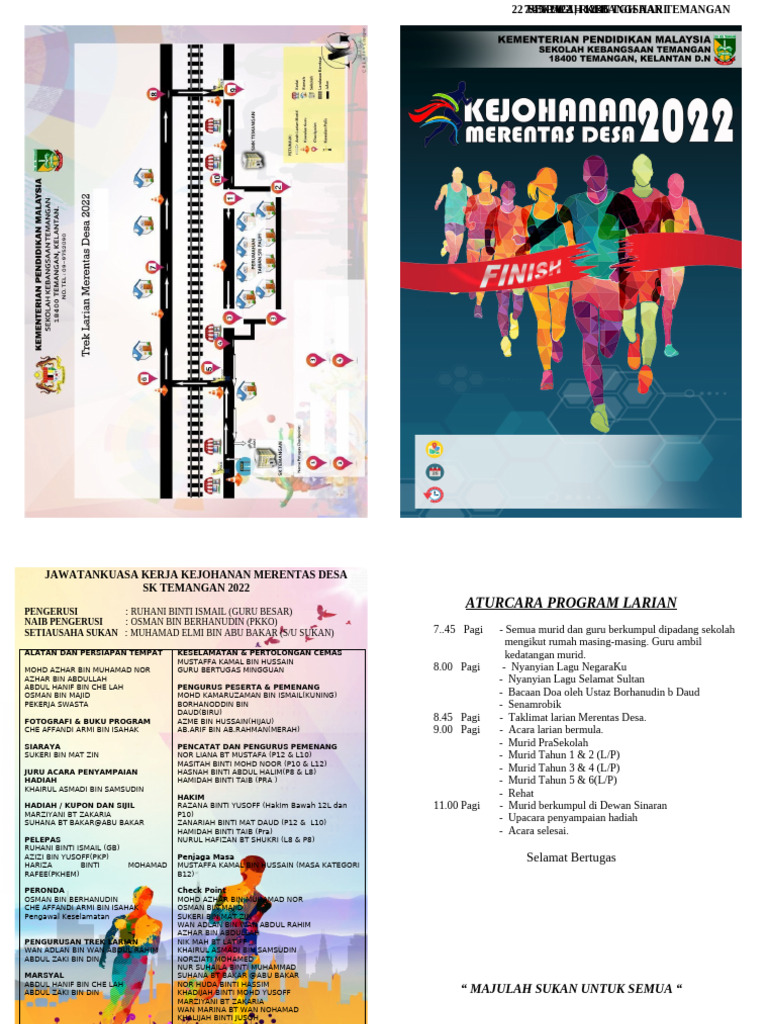 Buku Program Larian Merentas Desa 2022 | PDF