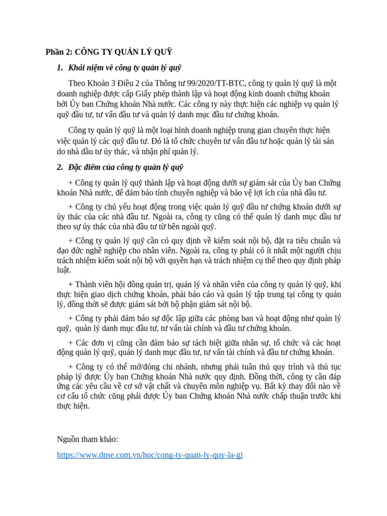 TTTC Và ĐCTC | PDF