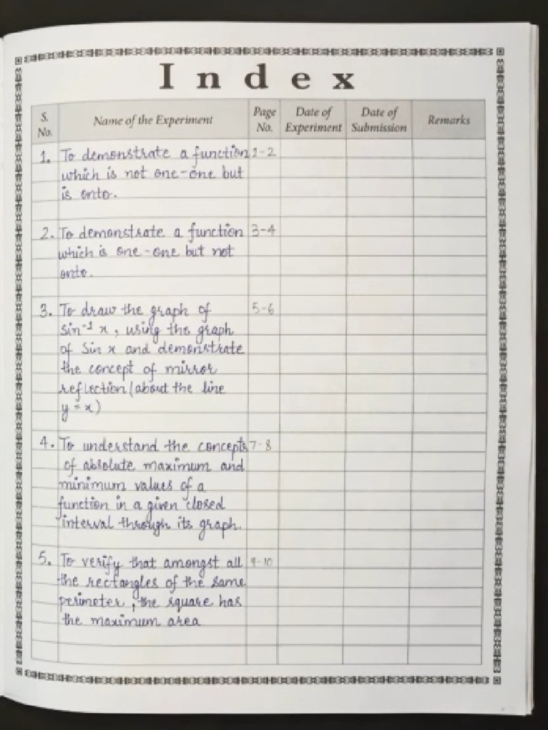 Class 12 Maths Practical File | PDF