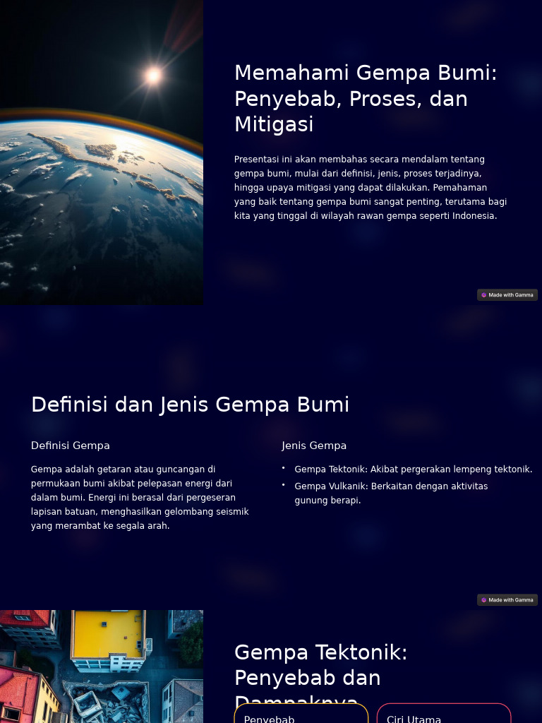 Memahami Gempa: Penyebab dan Mitigasi | PDF