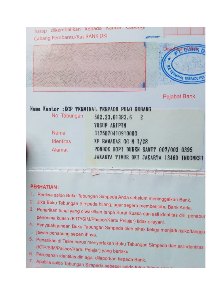 Data Yusuf Aripin | PDF