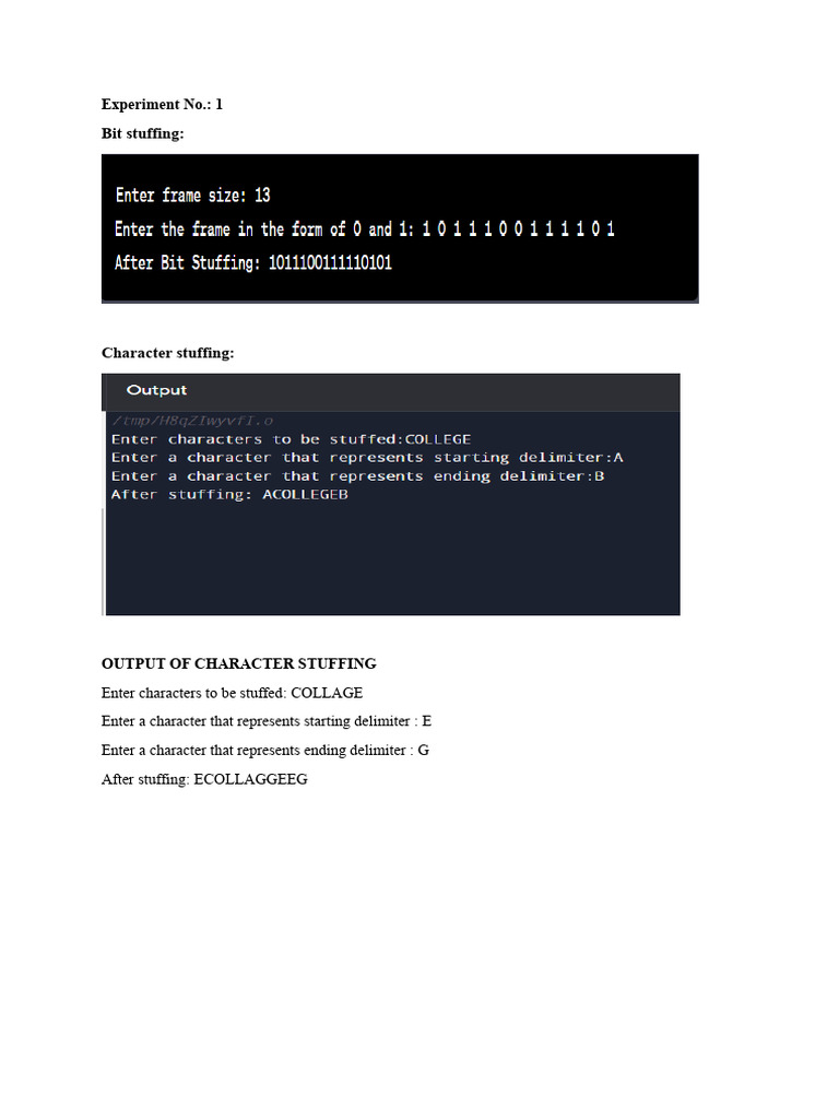 NS Lab Output (Single Side Printout) | PDF | Routing | Error Detection ...