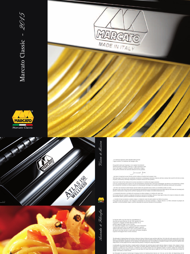 Filosofía y Productos Marcato 2015 | PDF | Pasta | Cocina africana