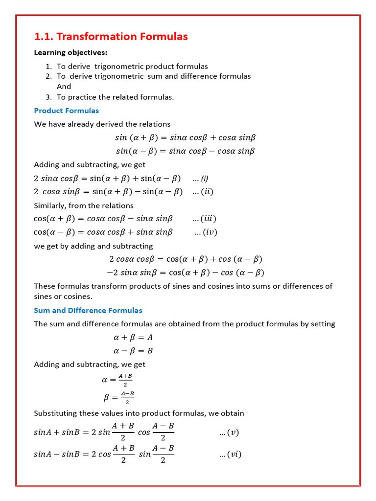 P1_SEM-2_MATHS | PDF | Trigonometric Functions | Triangle