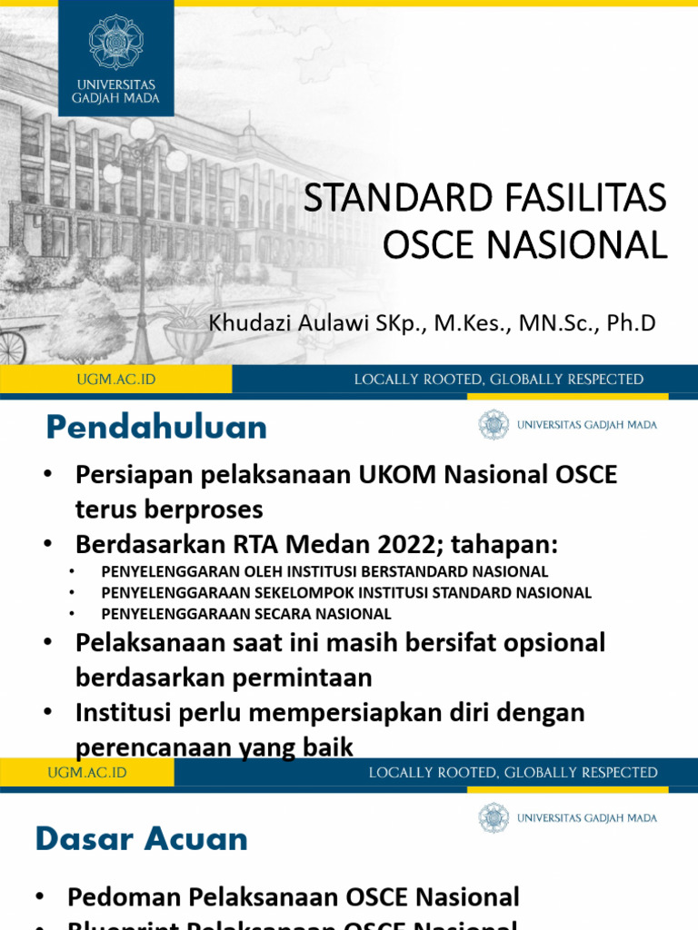 Standar Fasilitas Ujian OSCE Nasional | PDF