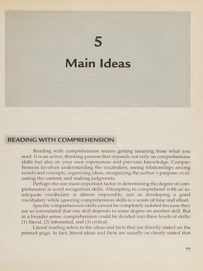 Mastering Reading Comprehension Skills | PDF | Reading Comprehension ...