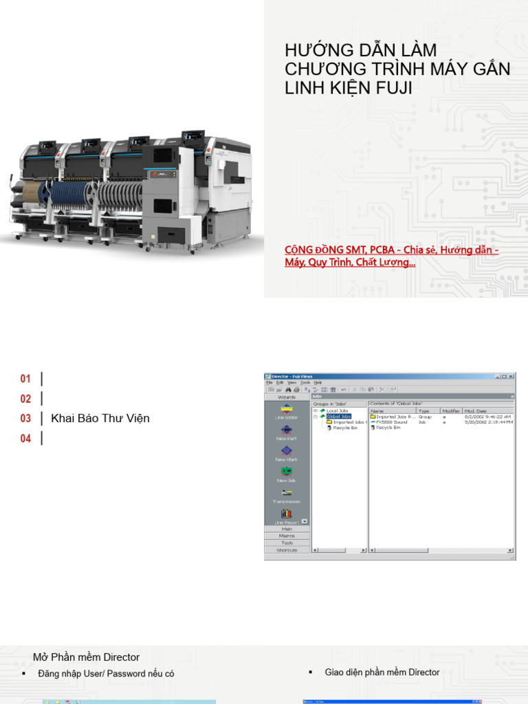 Hướng Dẫn Làm Chương Trình Máy Gắn Linh Kiện FUJI - Flexa | PDF