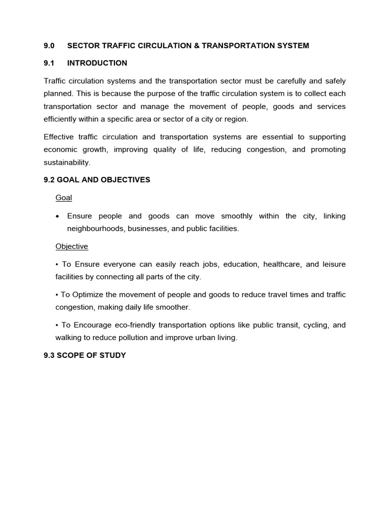 Traffic Circulation and Transportation Systems | PDF | Transport | Traffic