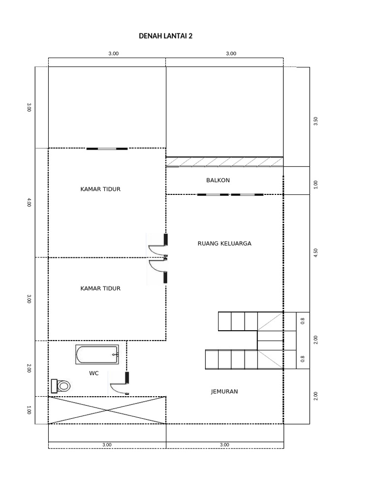 Contoh Denah Excel LT 2 | PDF