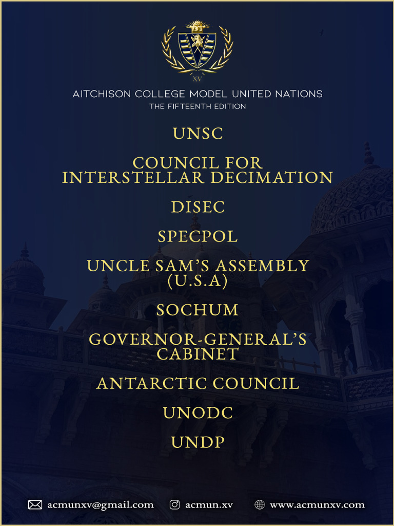 ACMUN XV Committee Note | PDF