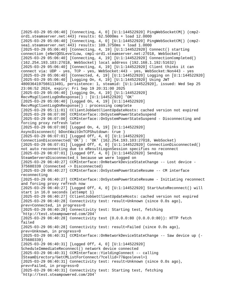 Connection Log | PDF | I Pv6 | Proxy Server