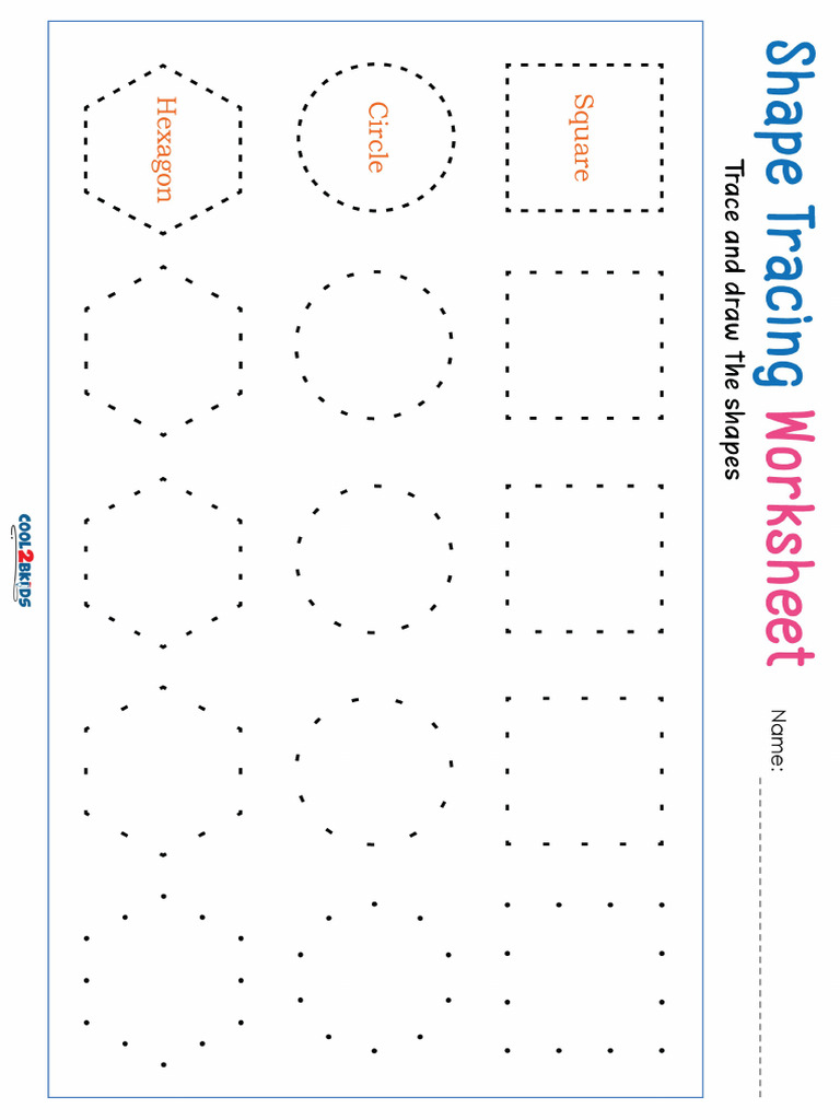 Shape Tracing Printable | PDF