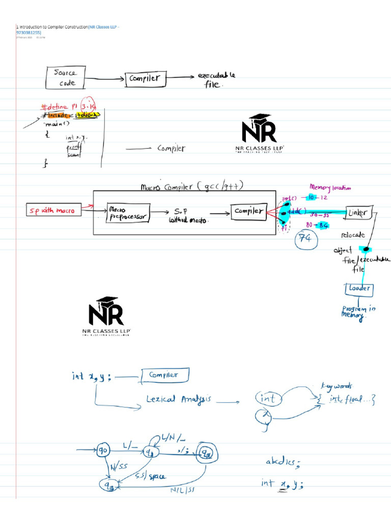 1 Introduction To Compiler Construction | PDF