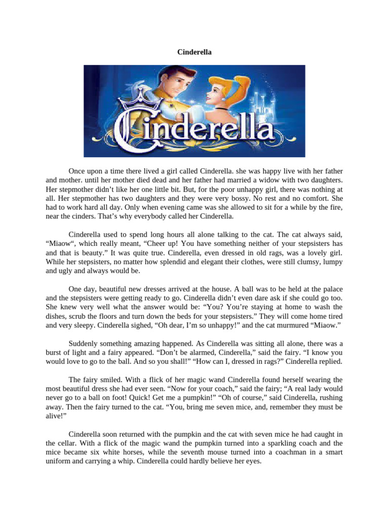 Kisah Cinderella: Keajaiban dan Kebahagiaan | PDF