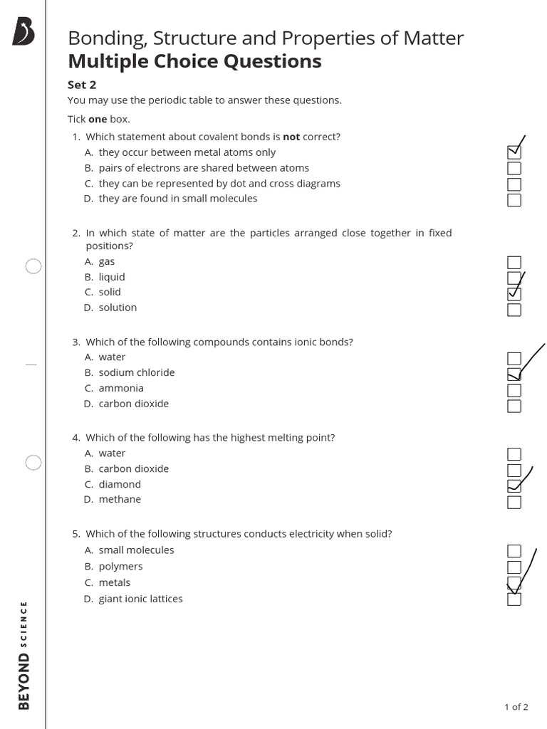 Multiple Choice Questions Set 2 | PDF