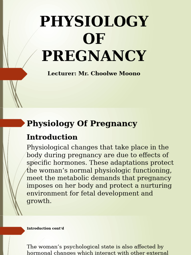 Hormonal Changes During Pregnancy | PDF | Uterus | Vagina